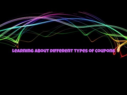 Couponing 101 - different types of coupons