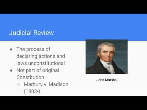 Civics: Judicial Review