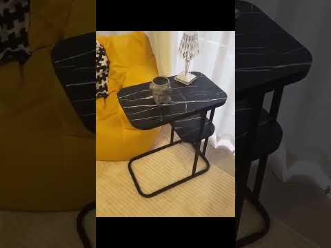 White coffee table with black legs for decorations!!!#furniture #bed #sofa #chairs #home #coffee