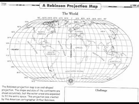 Daily Geography - Week 6 A Robinson Projection Map