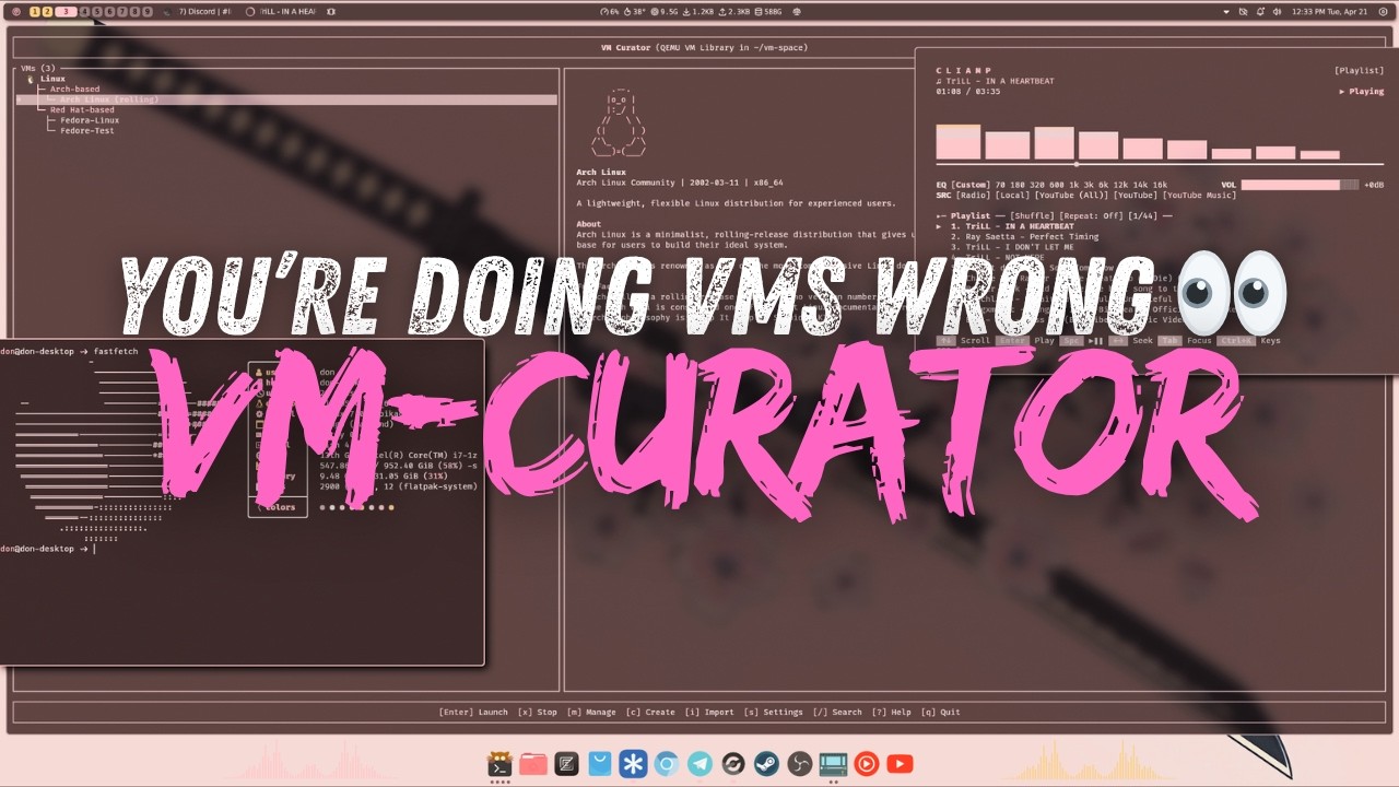 Do YOU Stay in VMs? You might wanna try this 👀 | VM-CURATOR | Virtual Machines