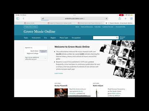 Grove Music - How To Navigate