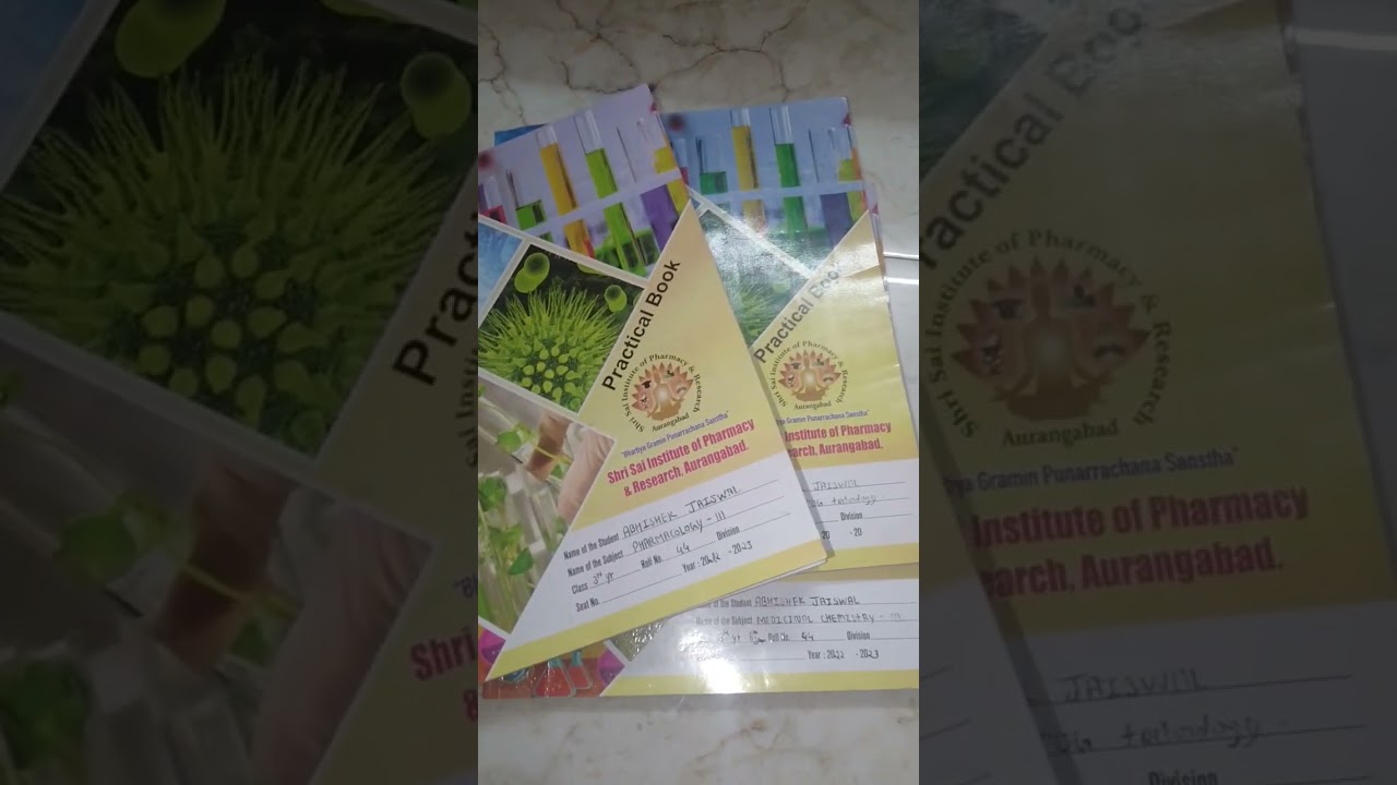 B Pharmacy 3rd year 6th semester practical Manual Book pdf