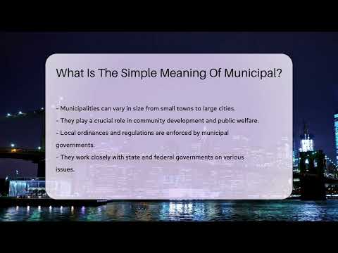 What Is The Simple Meaning Of Municipal? - CountyOffice.org