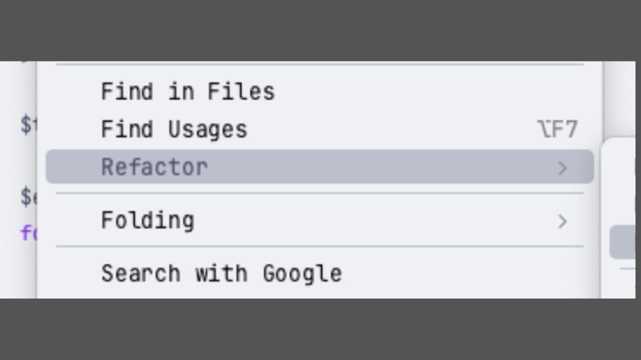 PhpStorm: 3 Refactoring 