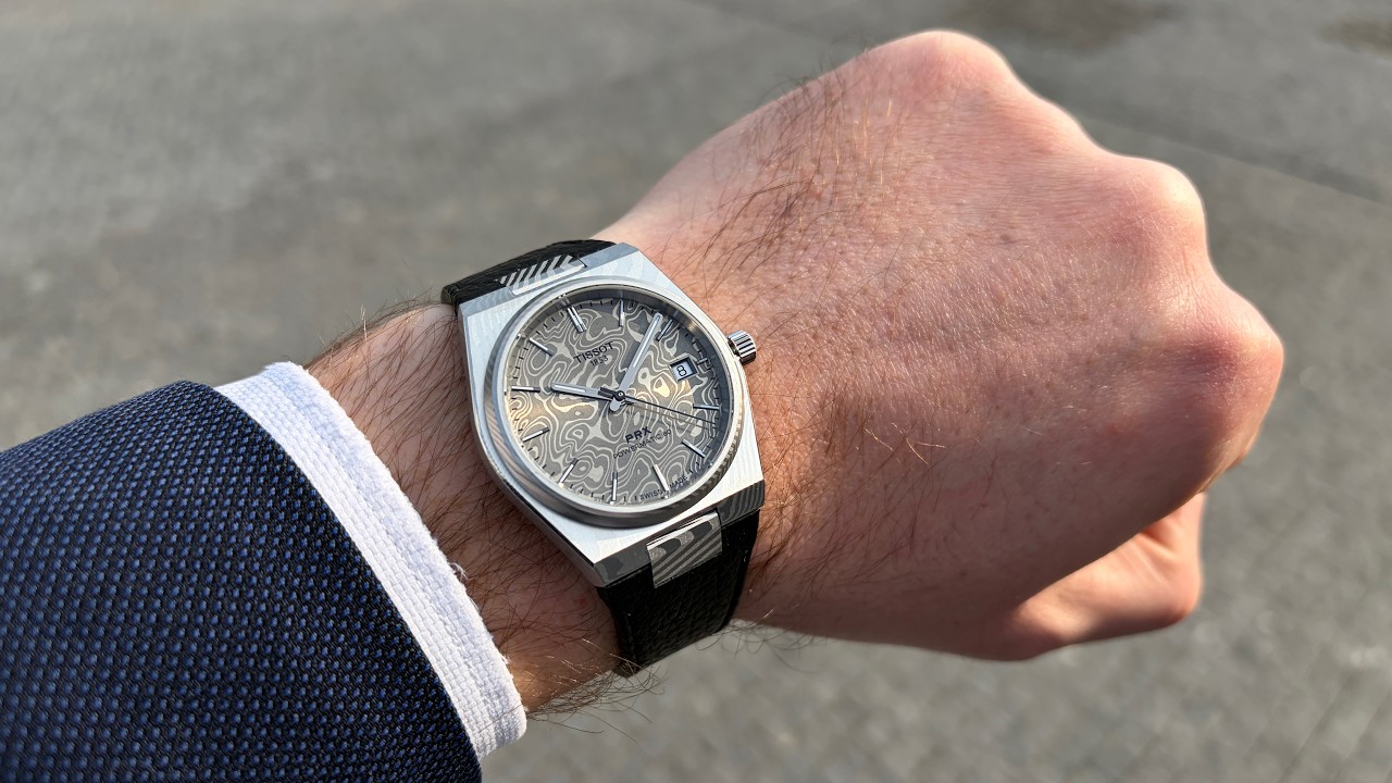 Tissot PRX Damascus steel 38 mm