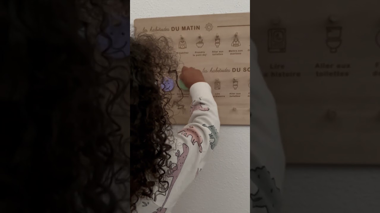 Le tableau des routines pour les enfants