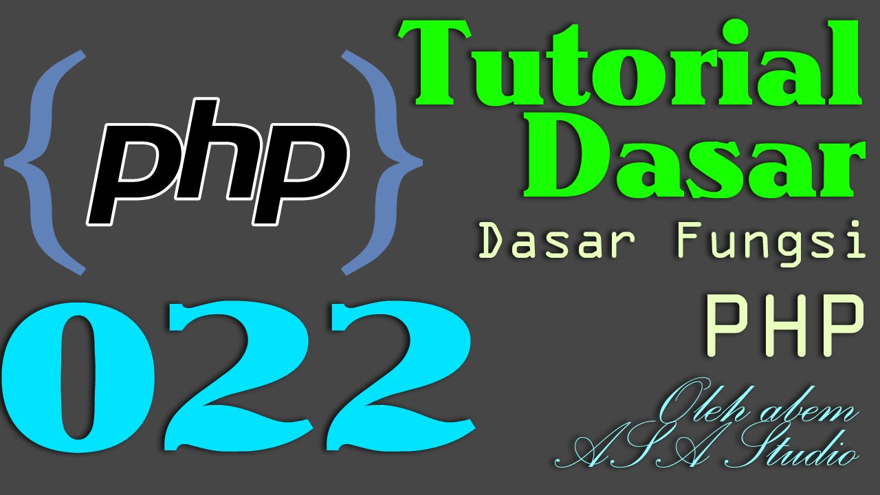 PHP Dasar Video Tutorial 022  Echo dan Print