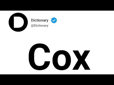 Cox Meaning In English