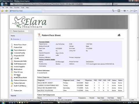 IDT Notes inside Elara's Hospice EMR
