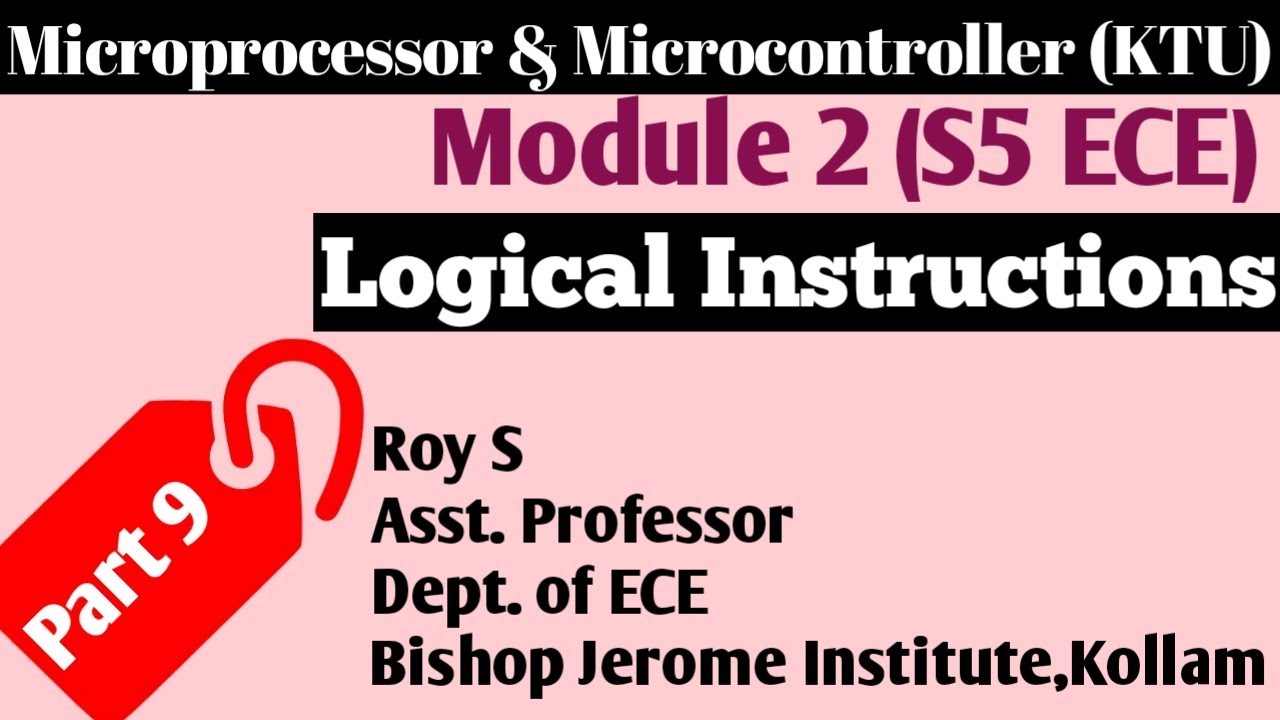 Module 2 | Part 9 | Microprocessor and Microcontroller| S5 ECE