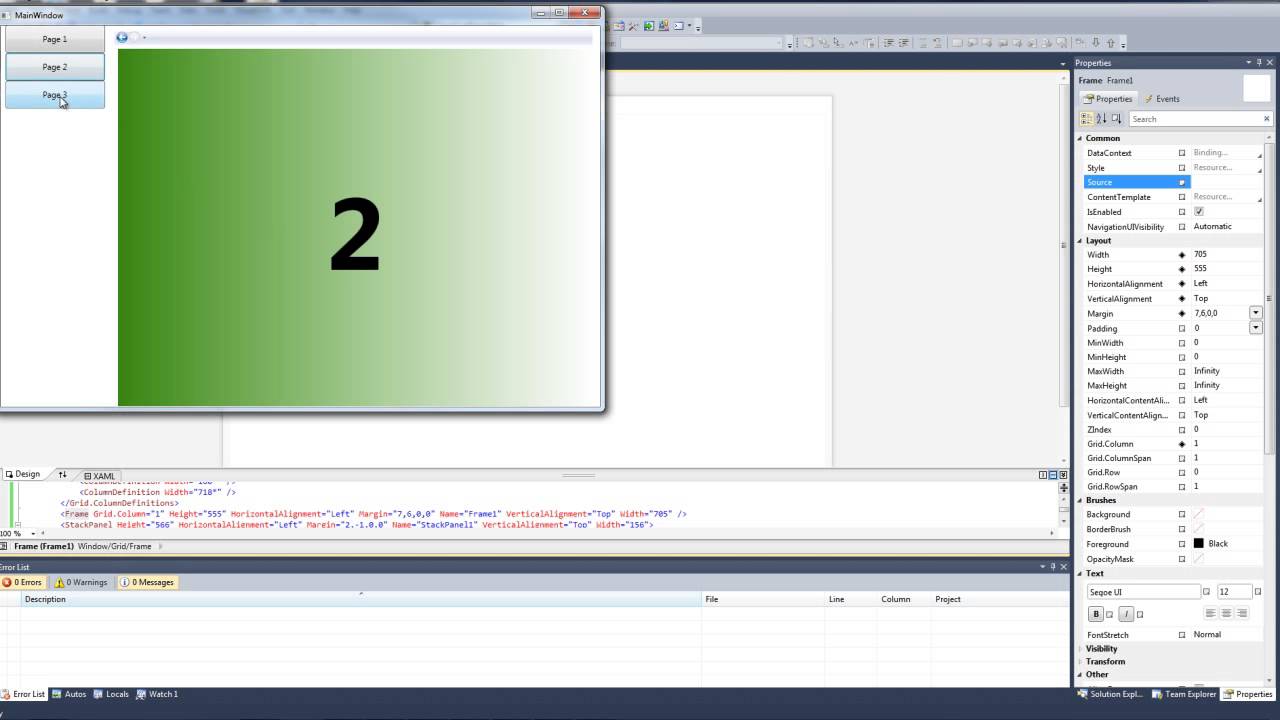 OPC WPF HMI Navigation Buttons