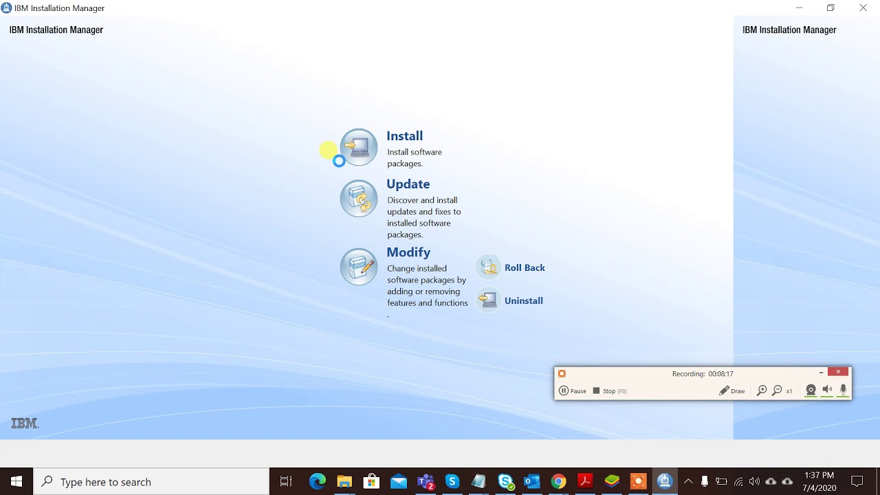websphere application server 905 installation