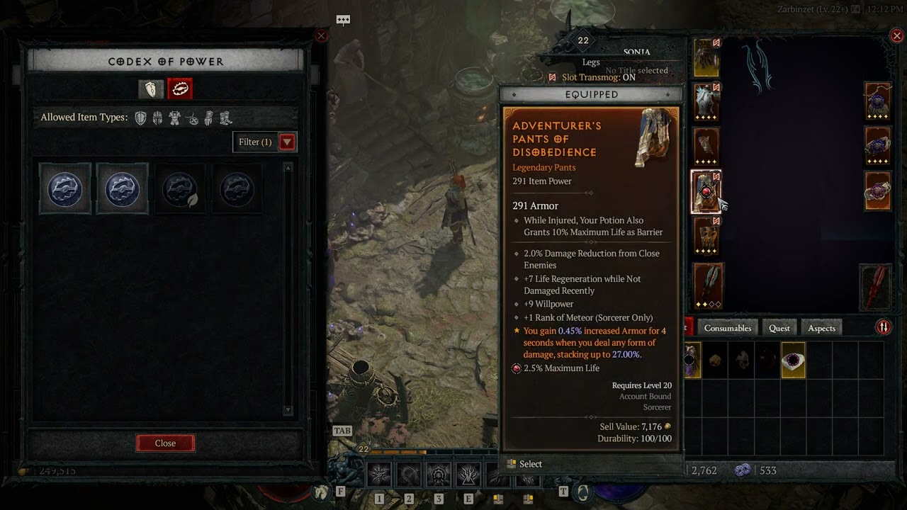 Improve aspect enchant menu - PC General Discussion - Diablo IV Forums