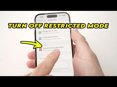 iPhone: How To Turn OFF Restricted Mode