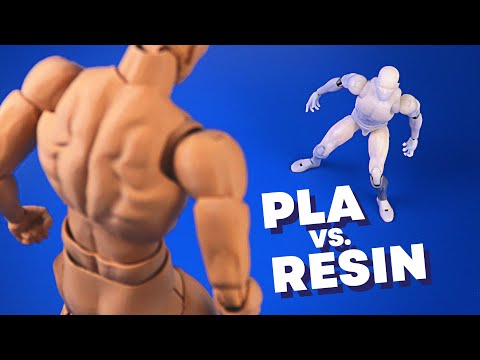 3D Printed Action Figure - Resin VS PLA #jlc3dp