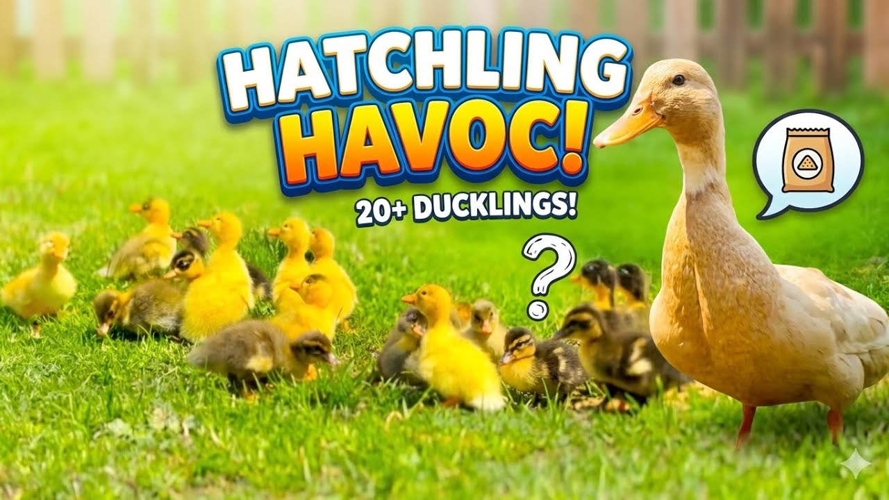 Duck and duckling out in lawn for first time. #ducklings #duck #animals #waterfowls