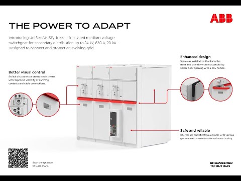 The Power to Adapt: ABB SF6-free switchgear portfolio - UniSec Air for secondary distribution