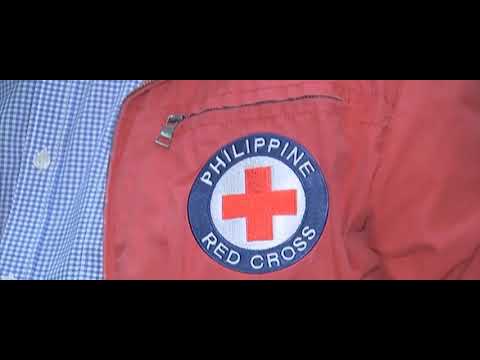 Philippine red cross facade/ richard gordon sit