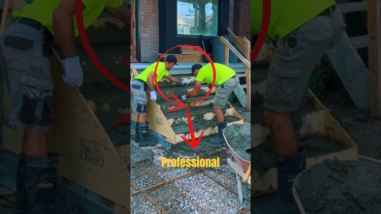 Building Concrete Stairs Step by Step | Perfect Concrete Formwork Tutorial.
