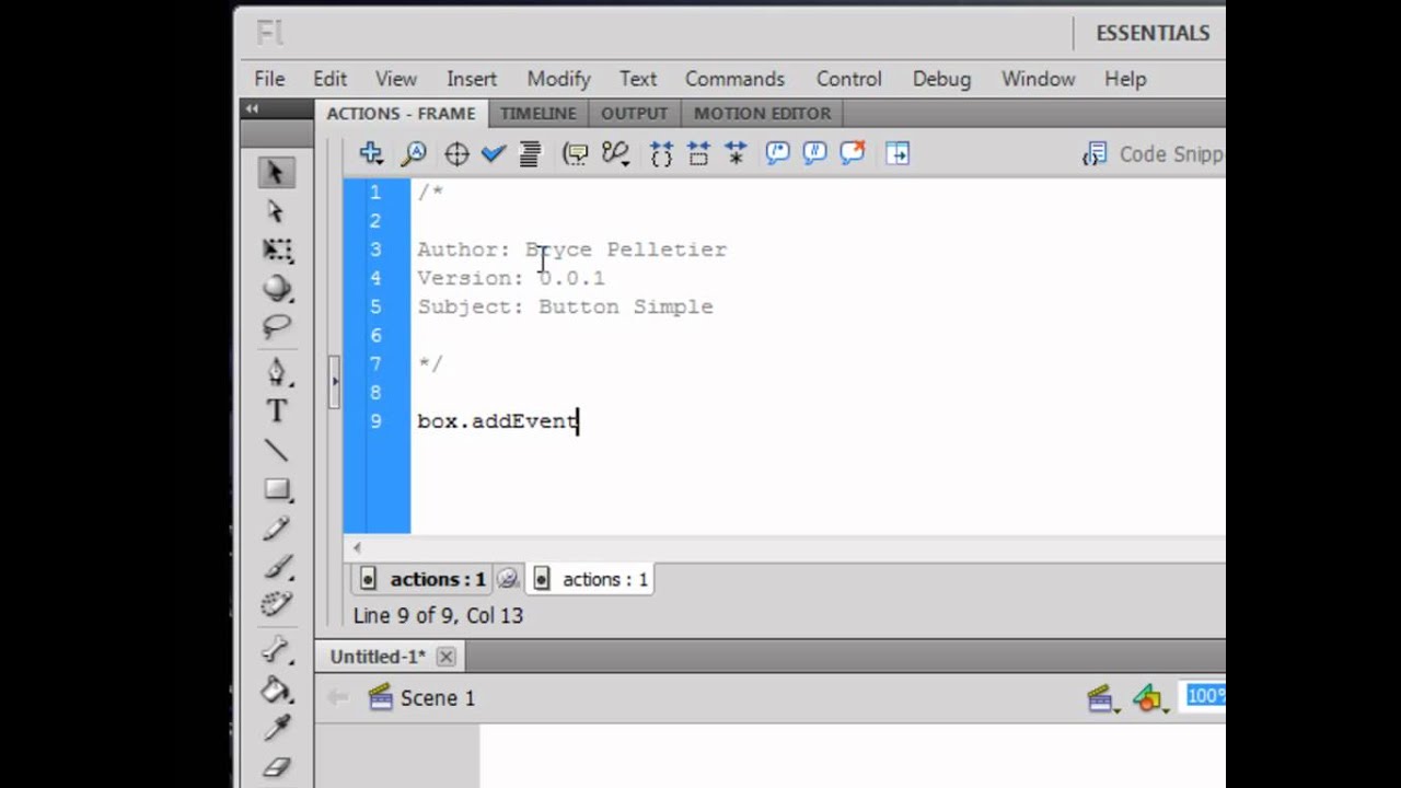 ActionScript 3 Basic Button