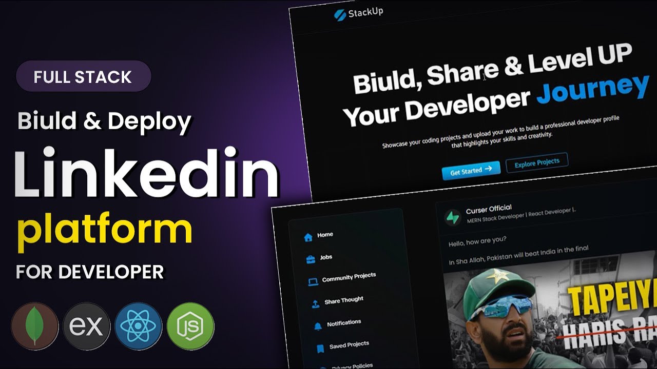 Build a Full Stack Developer Platform Like LinkedIn | MERN Stack Project Tutorial