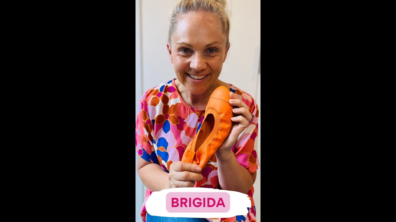 Orange Cammino ballet Flats for Autumn and Winter