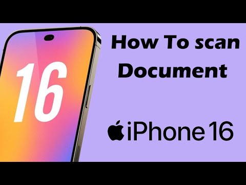 How to scan a Document on iPhone 16