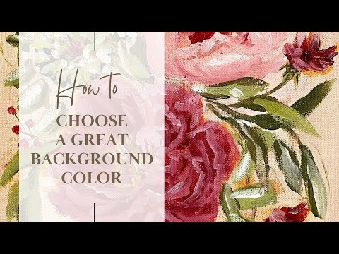 How To Choose a Great Background Color For Your Acrylic Painting