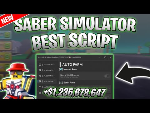 *NEW* Saber Simulator Script (PASTEBIN 2025) (AUTOFARM, AUTO BOSS, AUTO SABER)