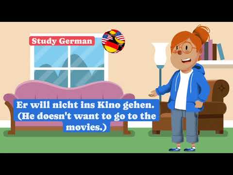 the verb " Wollen " in the German language with translation sentences