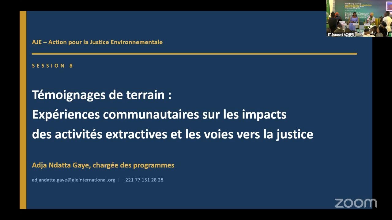 Continental Forum on Extractive Industries, Business and Human Rights, and Environment in Africa