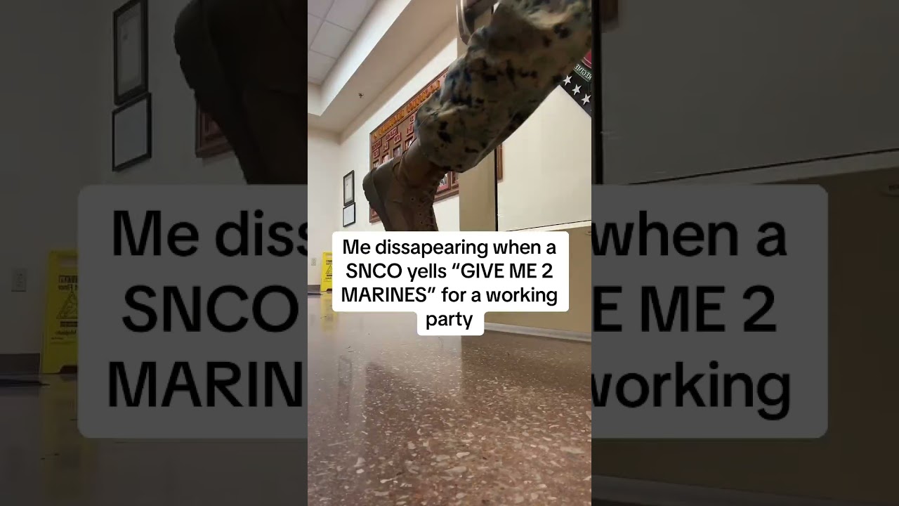 Disappearing when they ask for volunteers #military #comedy #explore #marines