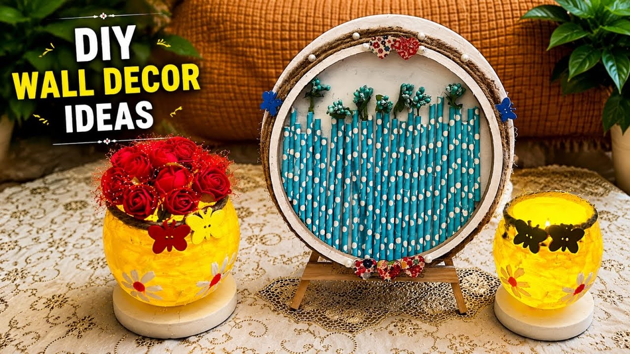 Wall Hanging Ideas| Diy Home Decor ideas |Diy Home decor Lamp Ideas| Easy Craft Work 
