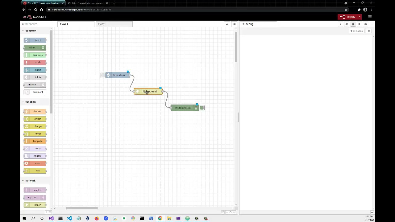 Node-Red Http GET request