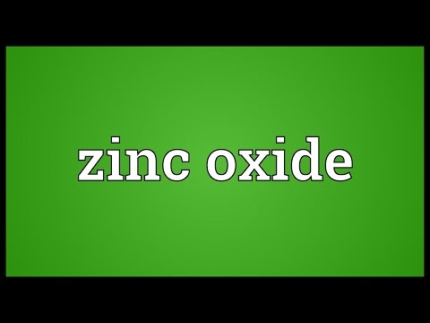 Zinc oxide Meaning