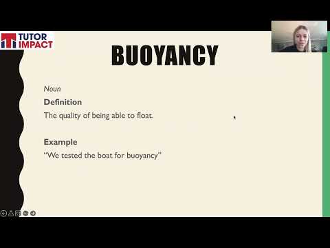 Word of the Day: Buoyancy!