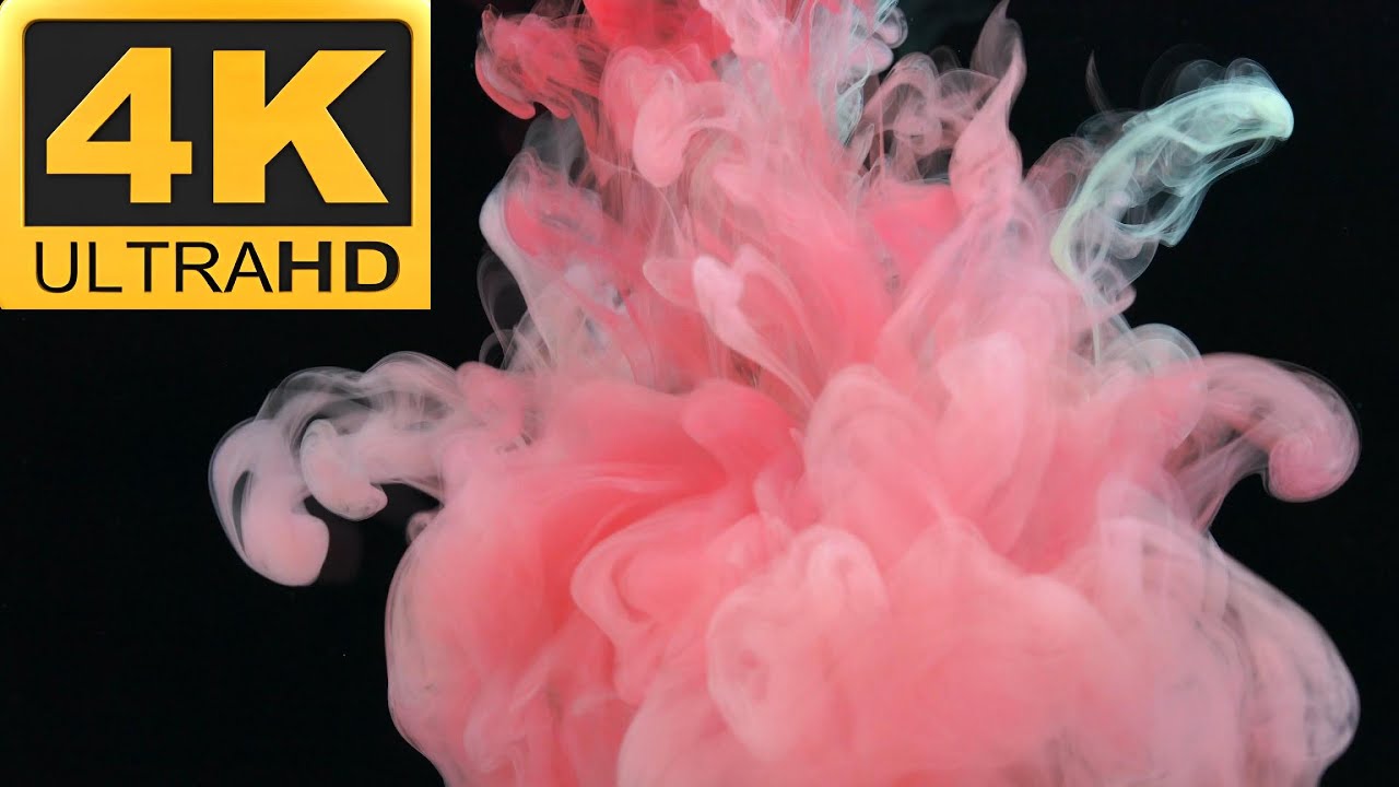 Ink Waves: Colorful Abstract 4K Wallpaper Background (No Sound)