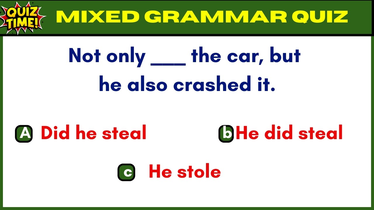 Advanced Mixed Grammar Challenge | Can You Pass This C1/C2 Level English Test?