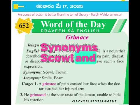 Grimace #wordoftheday #english #englishmeaning ##synonymsantonyms #grimace englishmeaning #