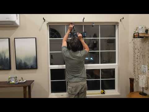 How to install a inner mount Faux wood 2.5" blinds Unedited Uncut Unfiltered Raw footage