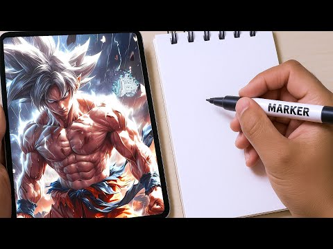 Drawing Goku in Different Art Styles