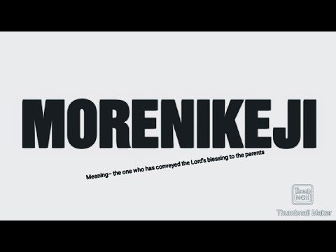 How to pronounce MORENIKEJI
