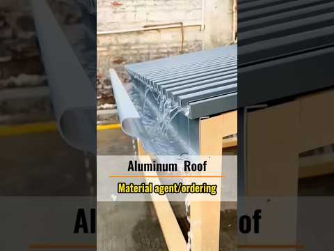With this, who would install asphalt shingle roofs? #aluminum #aluminumroof #metalroof #roof
