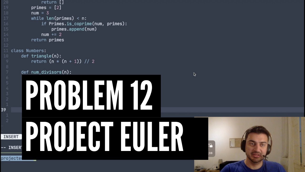 Project Euler Problem 12 Python Solution