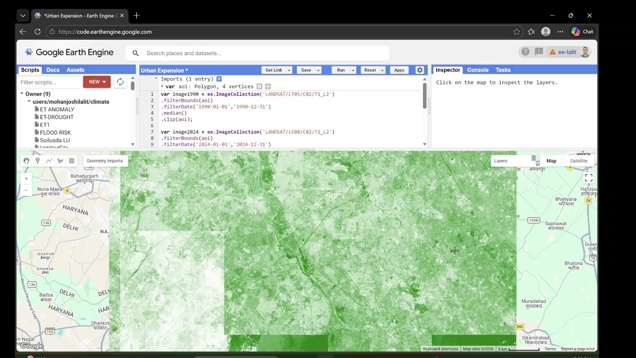 Mapping Urban Expansion from Space Using Google Earth Engine