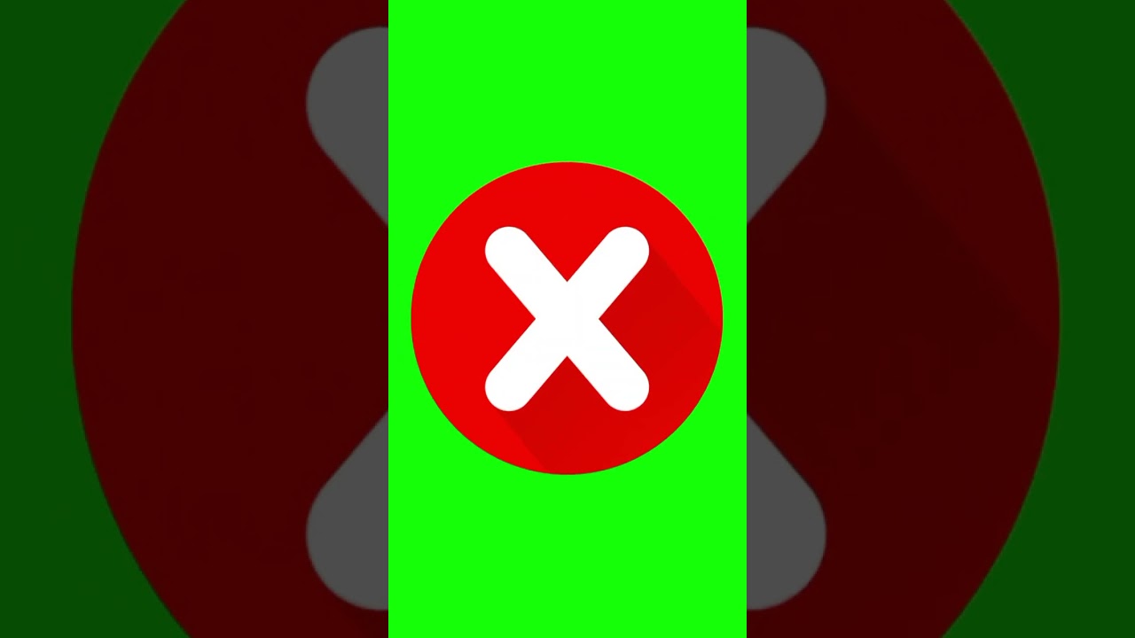 Green Screen  Cross Animation For Youtube  Tiktok Instagram Reels Video Edit