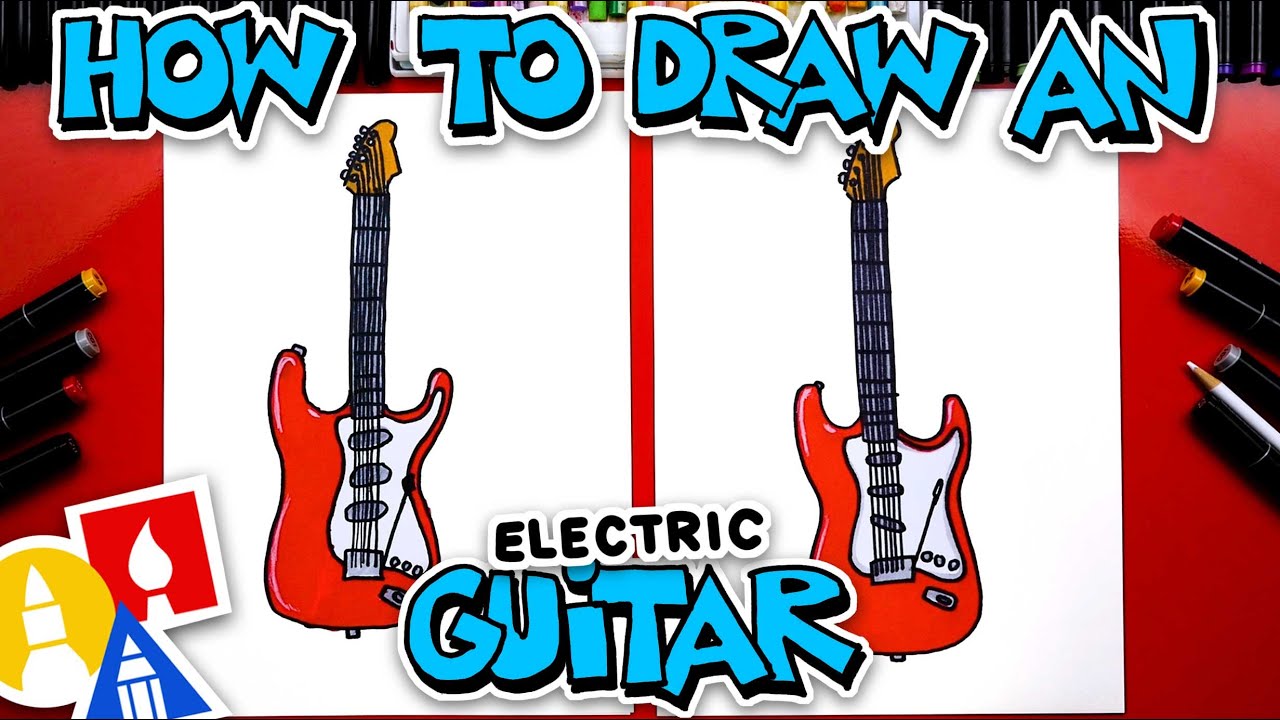 How To Draw An Electric Guitar