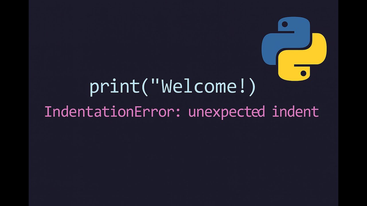 Python IndentationError Fix in 1 Minutes | Quick & Easy Python Error Solution