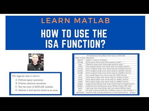 How to use the isa function